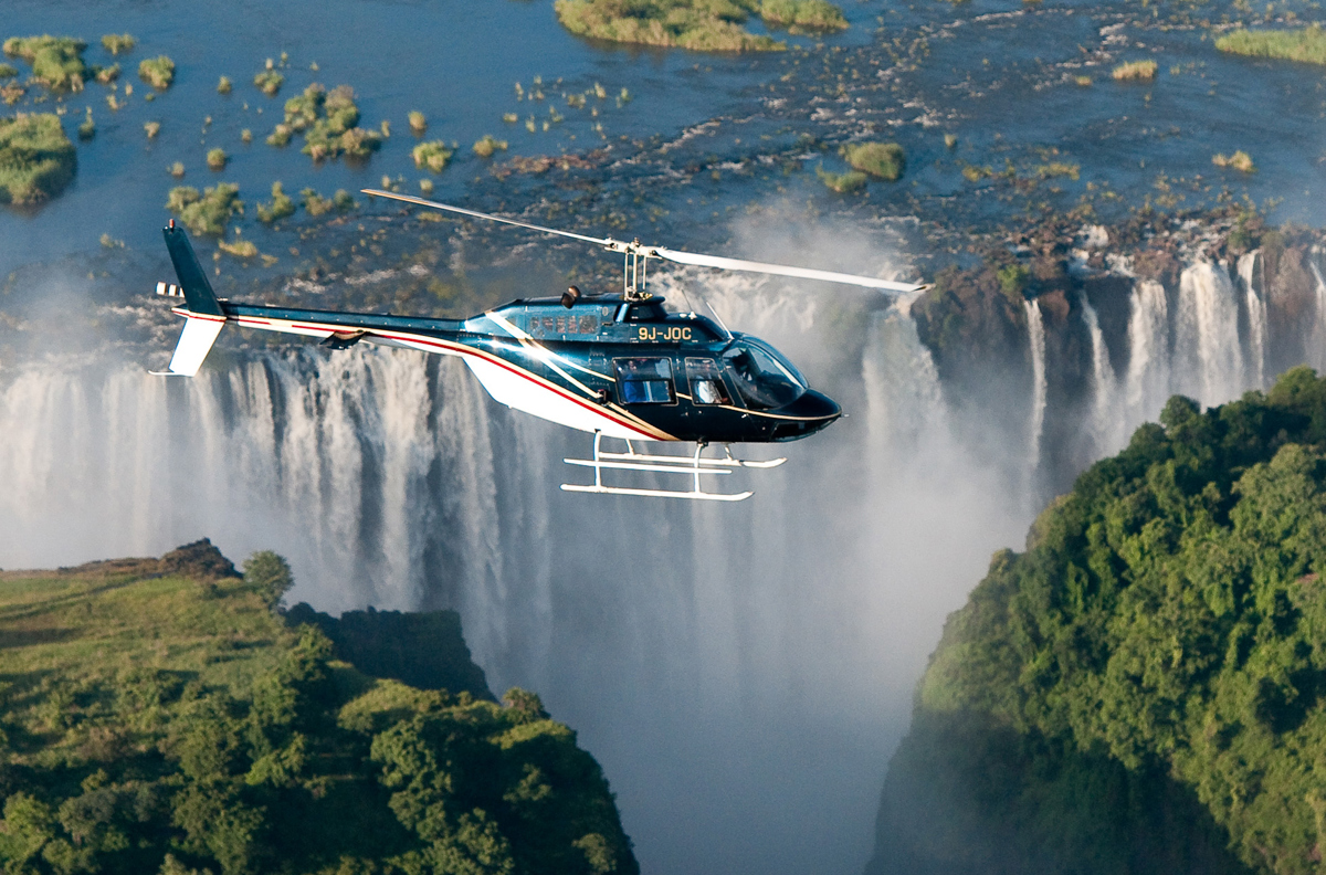 Flight of Angels: Unik Helikoptertur Over Victoria Falls | Stjernegaard ...